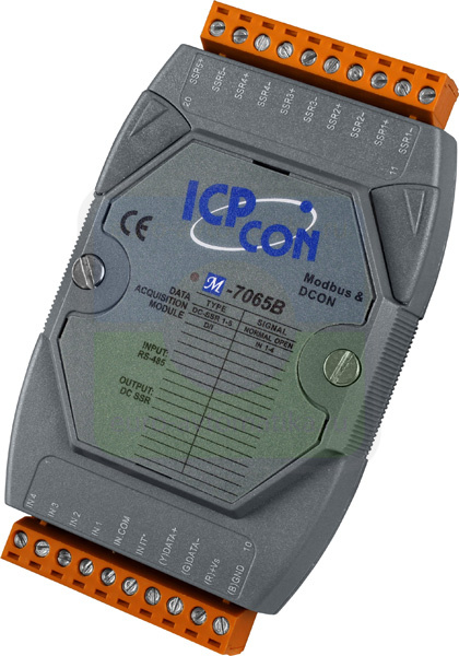 ICP DAS Модуль M-7065B-G CR 4-channel Isolated Digital Input and 5 ...