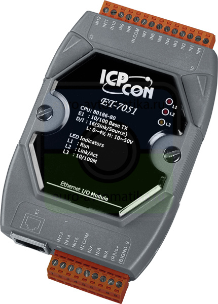 ET-7051 CR 16-channel Isolated Digital Input Module with 32-bit ...