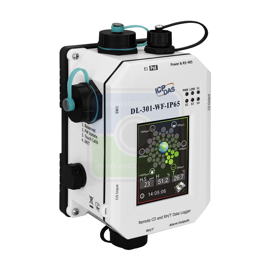 ICP DAS Измеритель DL-301-WF-IP65 CR Remote CO/Temperature/Humidity/Dew Point Data Logger with ...