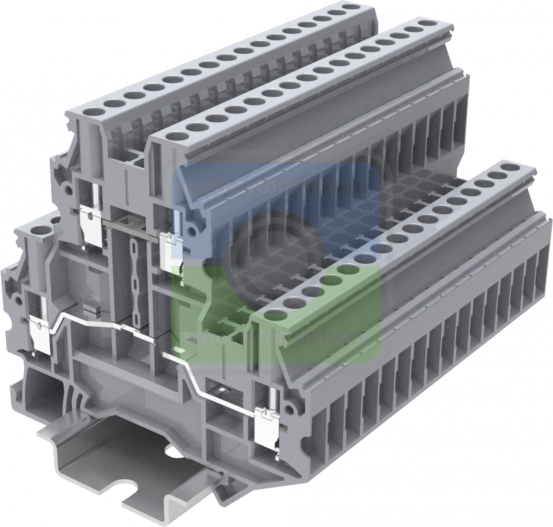 SUPU TUD2.5-2-GY Клемма TU 2-уровневая винтовая, сечение 2,5 мм. кв., серая (TUD2.5-2-GY): цена ...