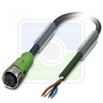 MOXA Кабель CBL-M12FF4POPEN-150 IP67 Phoenix Contact 4-pin female A ...