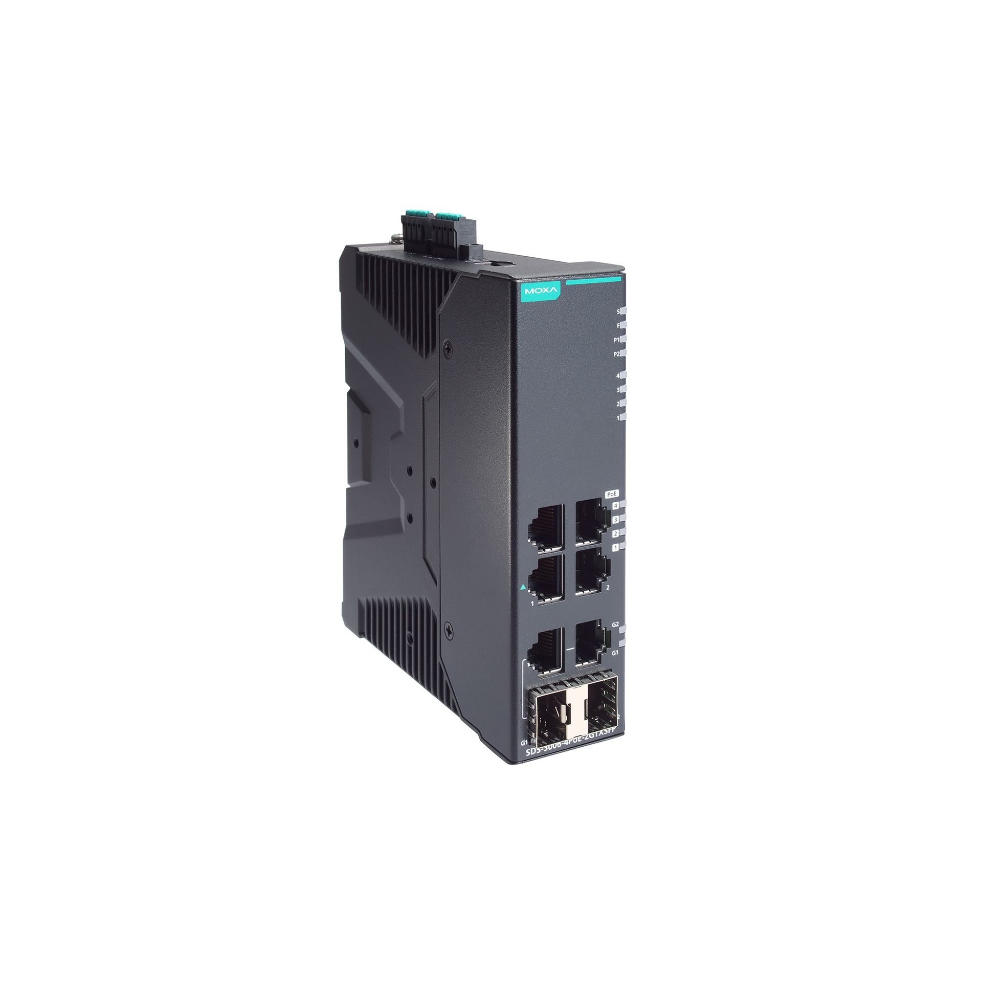MOXA Коммутатор SDS-3006-4PoE-2GTXSFP-T Compact industrial PoE+ smart ...
