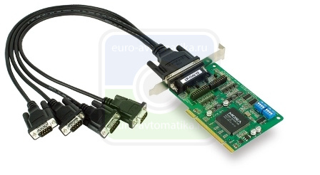MOXA Плата CP-134U-DB9M 4 port RS-422/485,Universal PCI bus,surge protec 16KV,921.6Kbps (00 ...
