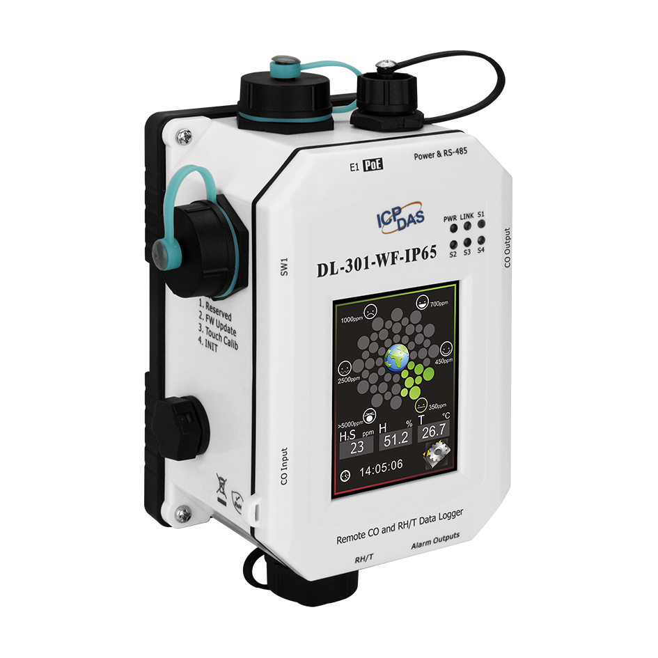 ICP DAS Измеритель DL-301-WF-IP65 CR Remote CO/Temperature/Humidity/Dew Point Data Logger with ...