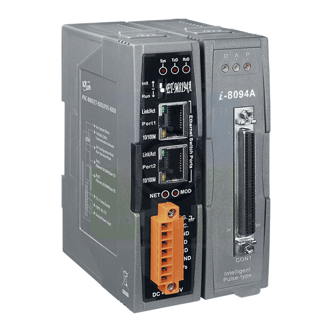 ICP DAS Модуль ET-M8194A Ethernet Remote Unit with High-speed 4-axis ...