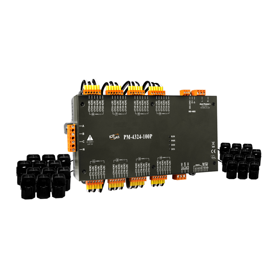 ICP DAS Интеллектуальный многоканальный измеритель параметров сети PM ...