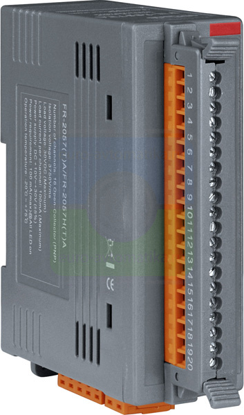 FR-2057TA 16-channel isolated digital output module with 20-pin screw ...