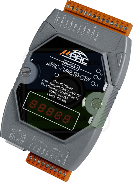 ICP DAS Контроллер uPAC-7186EXD-CAN-G CR Programmable Automation controller with two series ...
