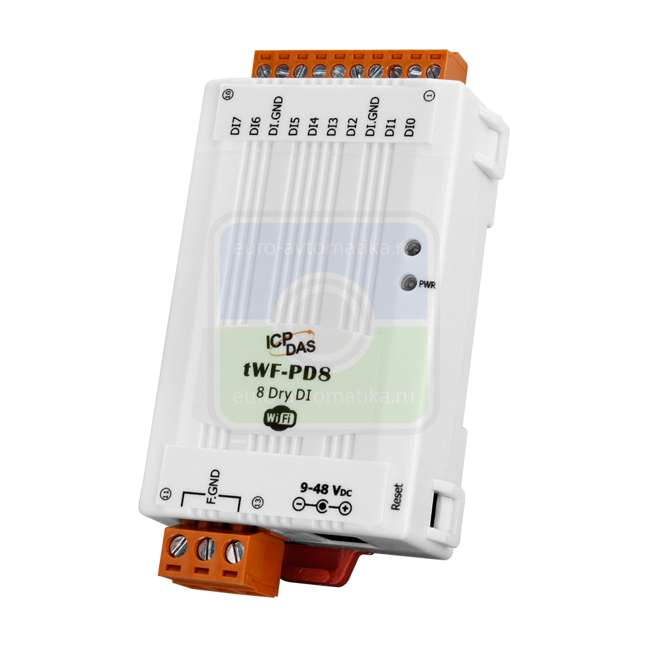 ICP DAS Модуль tWF-PD8 CR 8-channel Isolated Dry Digital Input Module (RoHS)